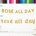 Rosé All Day Banner Glitter Rose All Day Sign Bubbly Bar - Etsy
