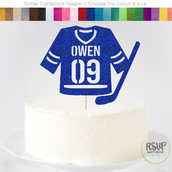 Hockey Cake Topper - Etsy