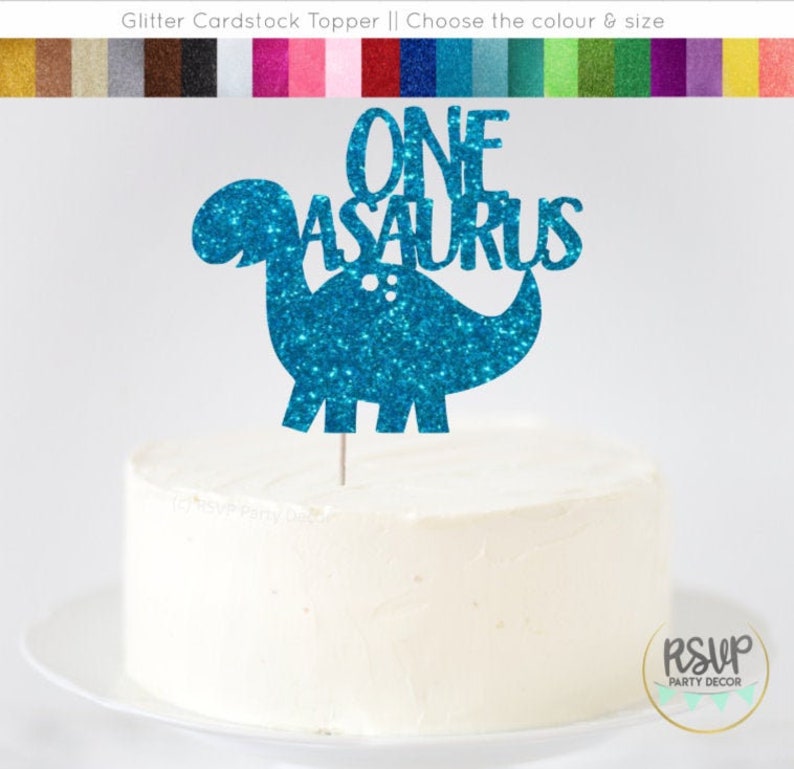 Oneasaurus Cake Topper, Dinosaur First Birthday Cake Topper, Dinosaur ...