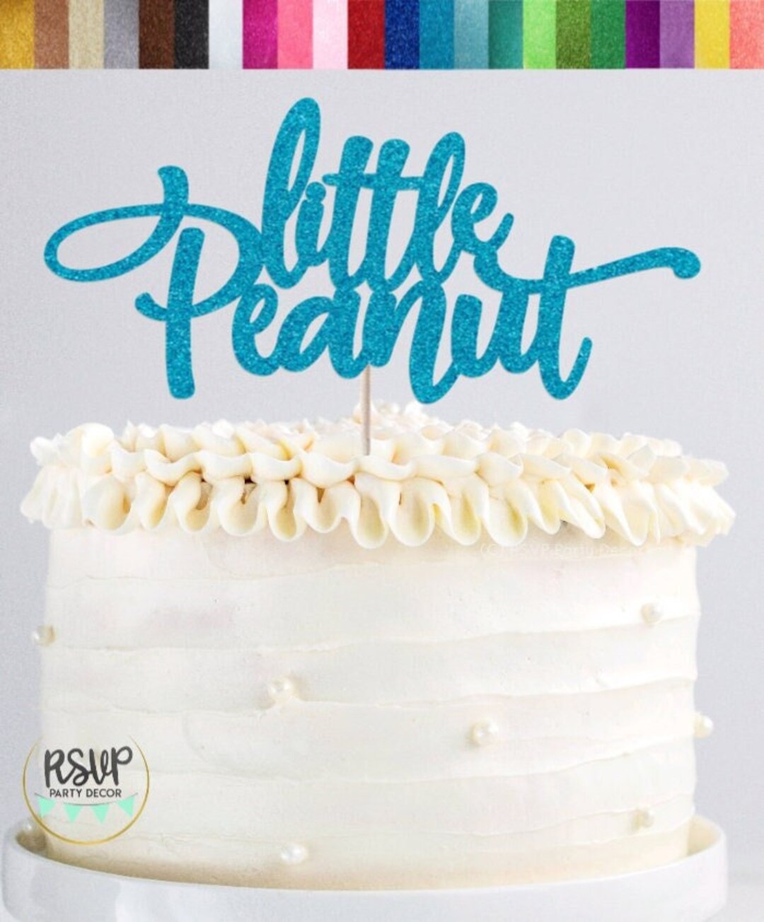 Little Peanut Cake Topper, Elephant Baby Shower Cake Topper, Elephant ...