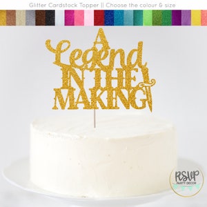 A Legend in the Making Cake Topper, Video Game Baby Shower Cake Topper ...