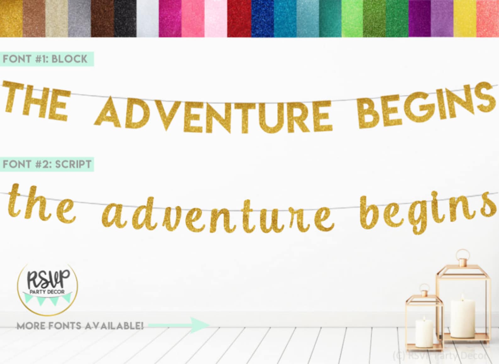 The Adventure Begins Banner, Baby Shower Banner, Engagement Banner ...