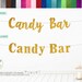 Candy Bar Banner, Candy Bar Sign, Sweet Table Banner, Treats Banner ...