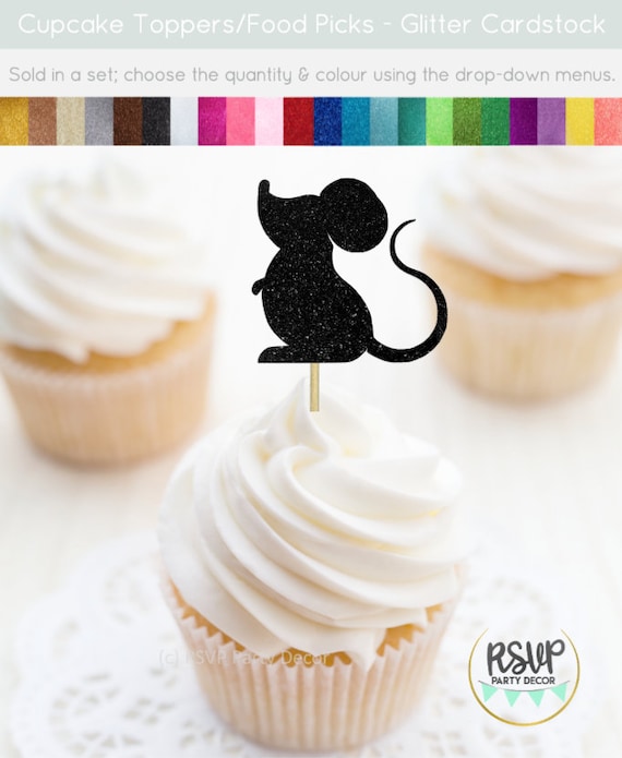 Mouse Cupcake Toppers, Mouse Party Decorations, Cheese Birthday Party ...