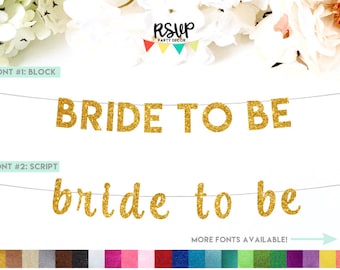 Bride to Be Printable Banner Mixed Confetti Glitter Bridal - Etsy