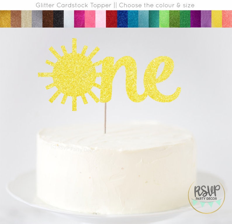 Sun One Cake Topper Sun Themed 1st Birthday Cake Topper You - Etsy