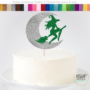 Witch Birthday Cake Topper, Halloween Bridal Shower Decorations, Witch ...