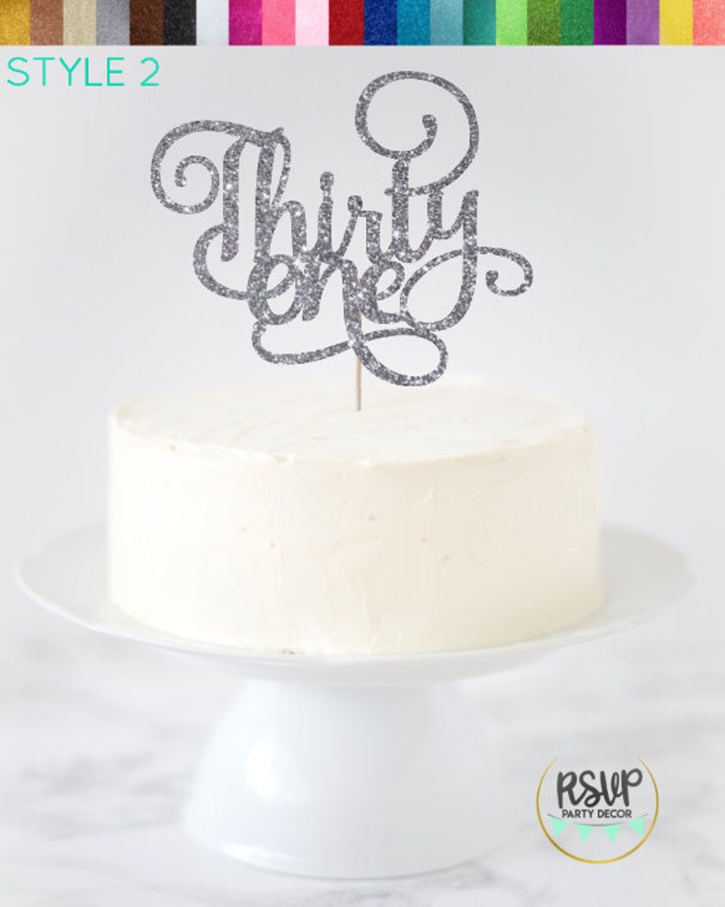 Thirty One Cake Topper, 31 Cake Topper, Thirtyone Cake Topper, Thirty ...