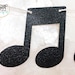 Music Note Garland, Glitter Music Note Banner, Music Party Decorations ...