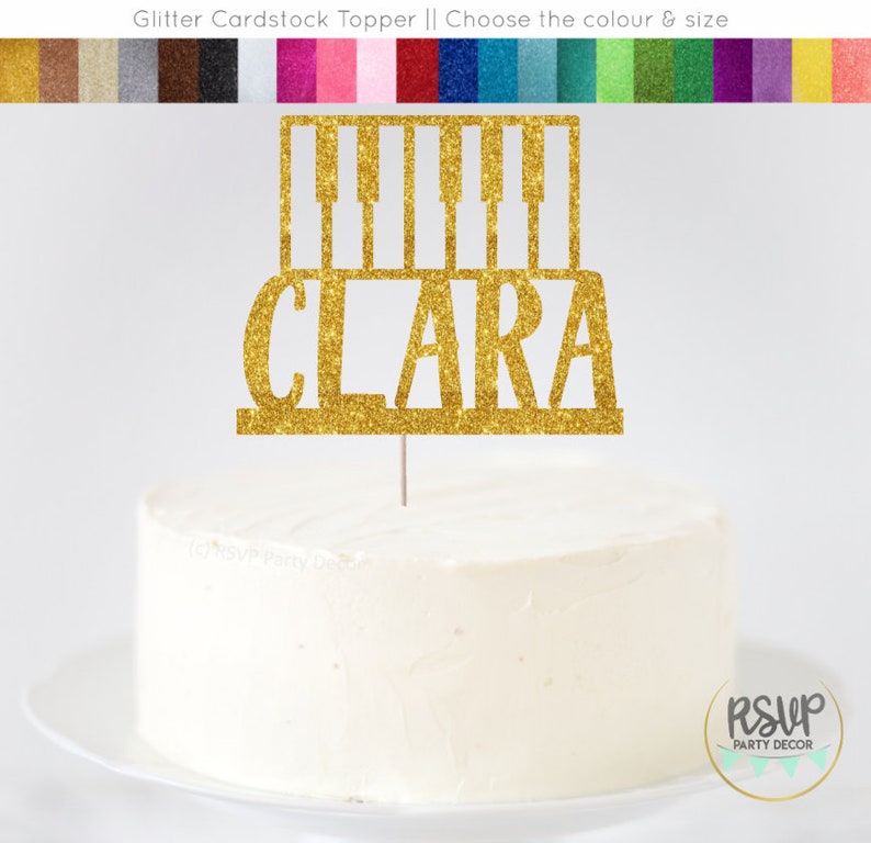 Custom Piano Keyboard Cake Topper Piano Party Decorations - Etsy