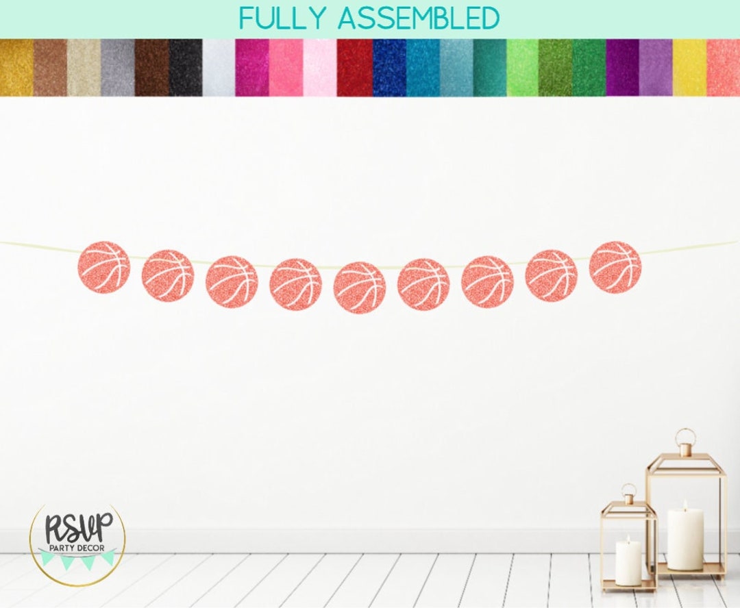 Basketball Garland, Basketball Banner, Sports Party Decor, Basketball ...