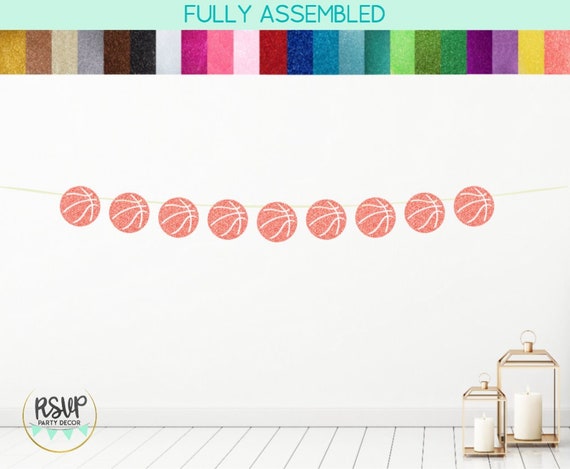 Basketball Garland, Basketball Banner, Sports Party Decor, Basketball ...