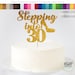 ANY NUMBER Stepping Into 45 Cake Topper Fabulous Birthday - Etsy