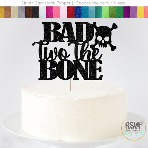 Bad to the bone cake topper - Etsy France