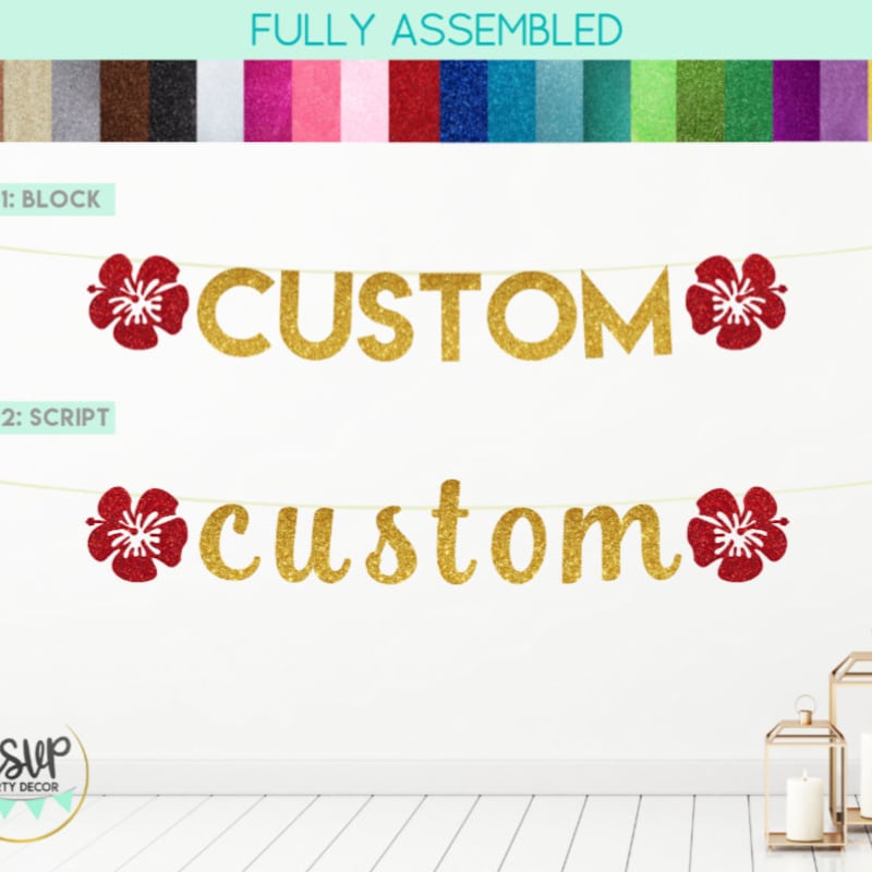 Hawaiian Birthday Banner - Etsy