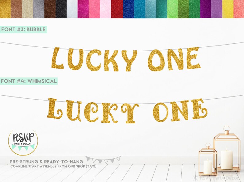Lucky One Banner Lucky One Sign St. Patrick's Day First | Etsy