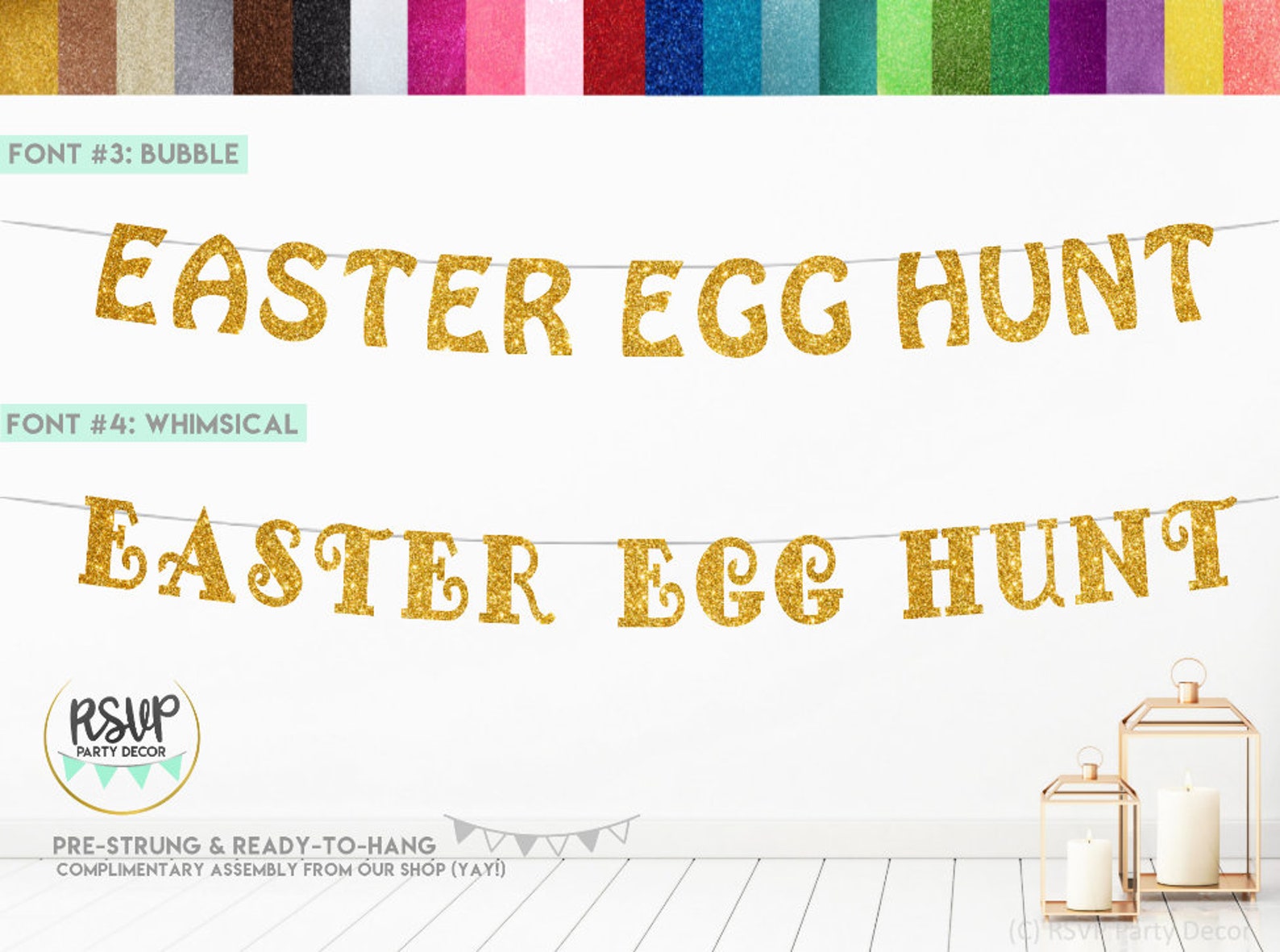 Easter Egg Hunt Banner, Easter Egg Hunt Sign, Easter Party Decorations ...