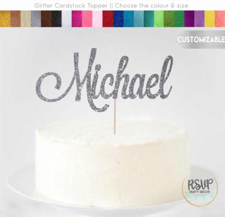 Custom Name Cake Topper - Etsy Canada