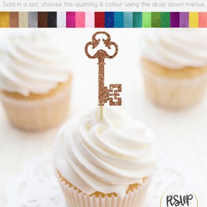 Key Cupcake Toppers, Key Food Picks, Housewarming Party Decorations ...