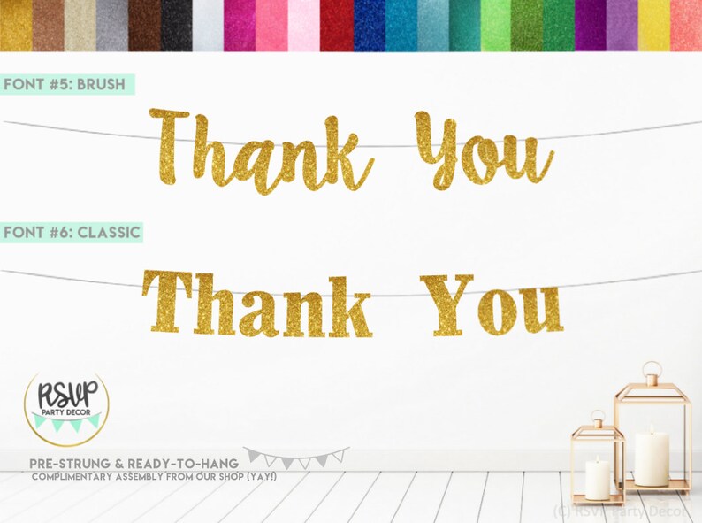Thank You Banner Thank You Sign Thank You Photo Prop Gift | Etsy Canada