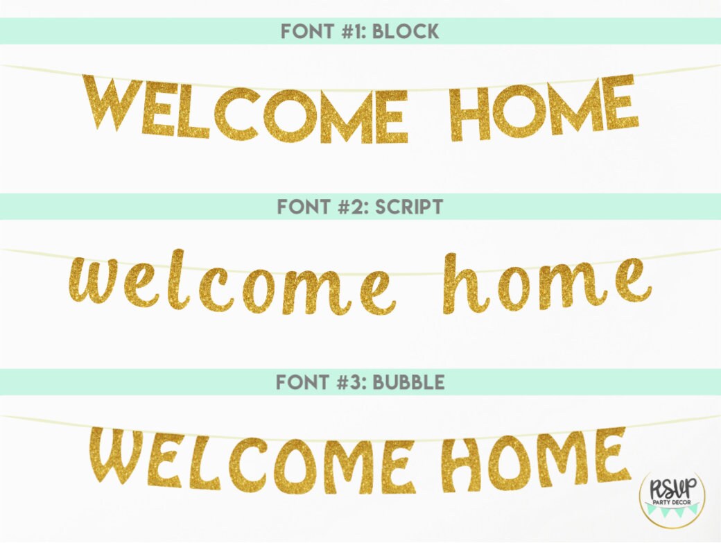 Custom Welcome Home Banner, Welcome Home Sign, Welcome Home Party ...