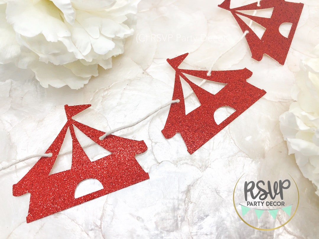 Circus Tent Garland, Circus Tent Banner, Carnival Party Decorations ...