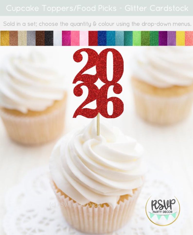2026 Cupcake Toppers Graduation Party Decorations Graduation Food