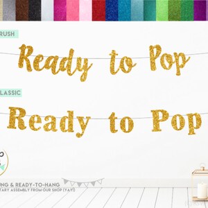 Ready to Pop Banner, Ready to Pop Sign, Popcorn Baby Shower, Popcorn ...