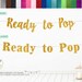 Ready to Pop Banner Ready to Pop Sign Popcorn Baby Shower - Etsy