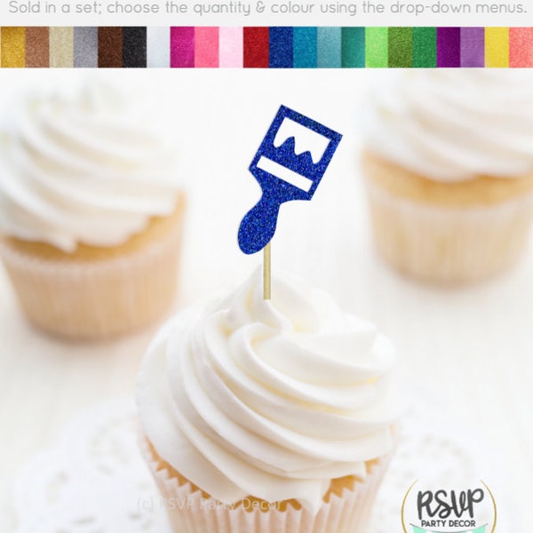 Paint Cupcake Topper - Etsy