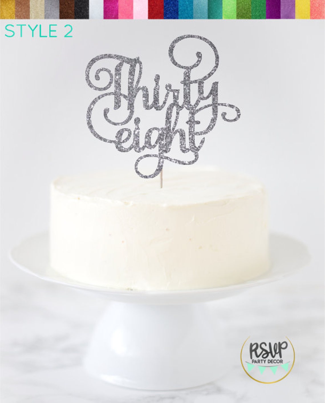 Thirty Eight Cake Topper 38 Cake Topper Thirtyeight Cake - Etsy Canada