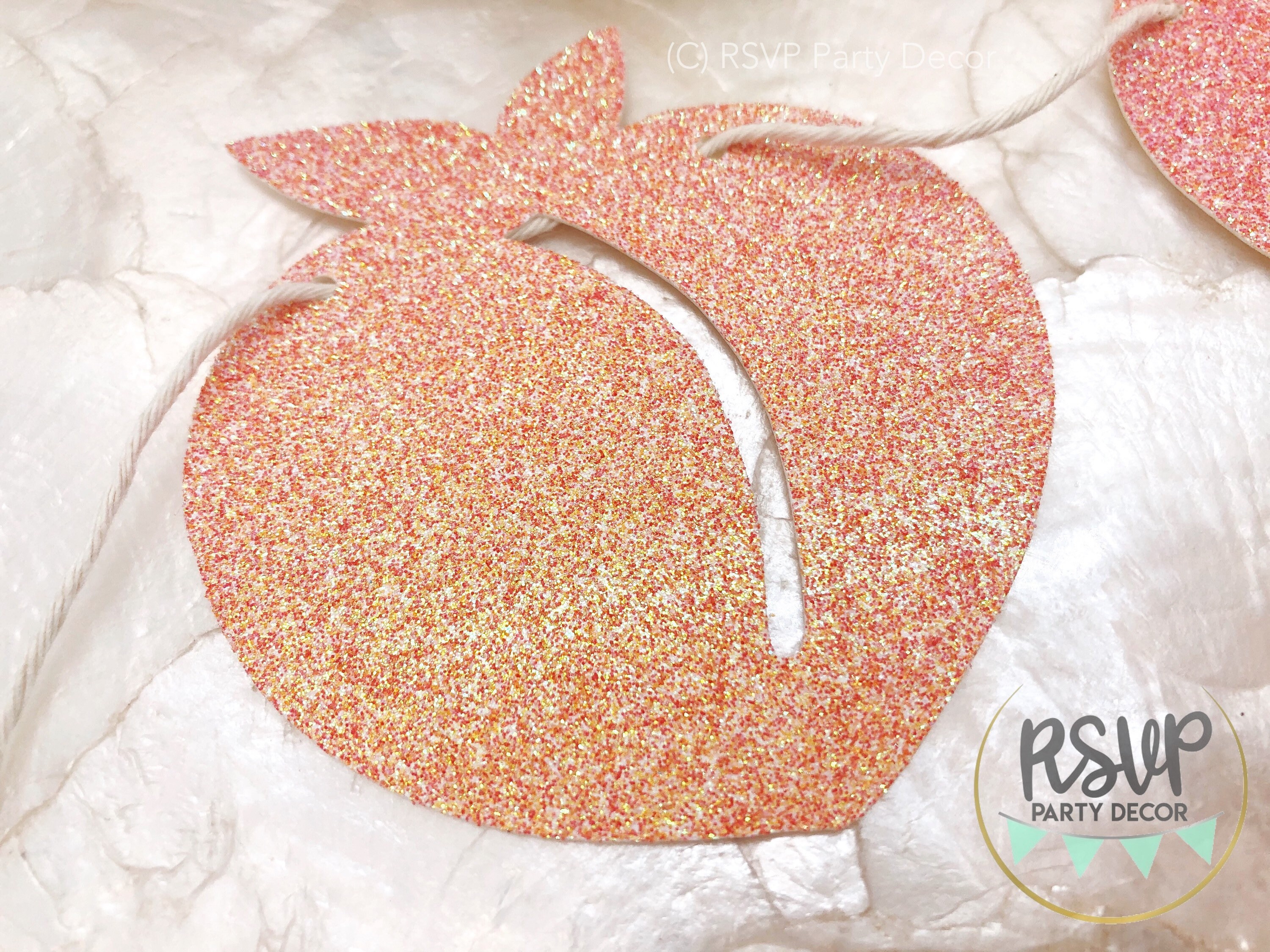 Peach Garland, Peach Banner, Sweet as a Peach Party Decorations, One ...