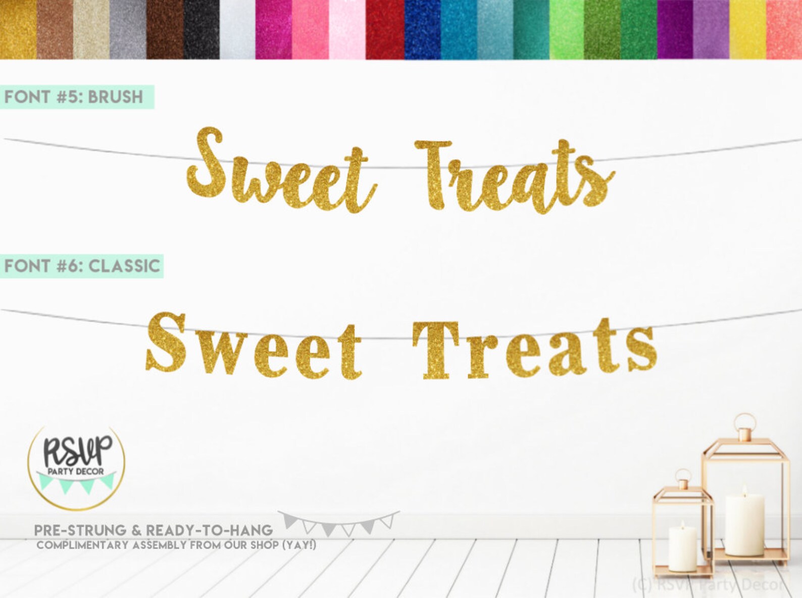 Sweet Treats Banner Dessert Table Banner Sweet Table Sign - Etsy