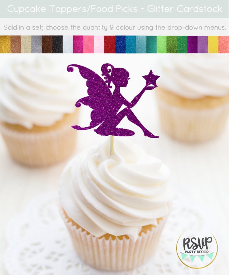 Fairy Cupcake Toppers, Fairy Food Picks, Fairy Party Decorations, Fairy ...