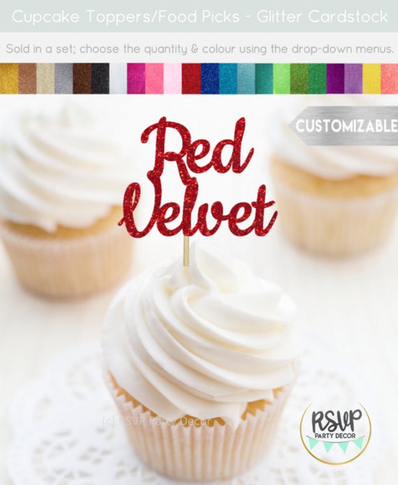 Cupcake Flavour Toppers, Cake Tasting Labels, Cupcake Flavour Food ...