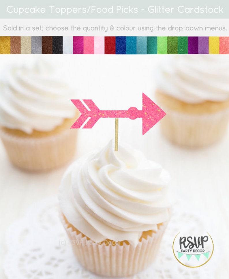 Tribal Arrow Cupcake Toppers, Boho Food Picks, Wild One Cupcake Toppers ...