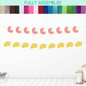 Macaroni and Cheese Garland, Macaroni and Cheese Party Decorations ...
