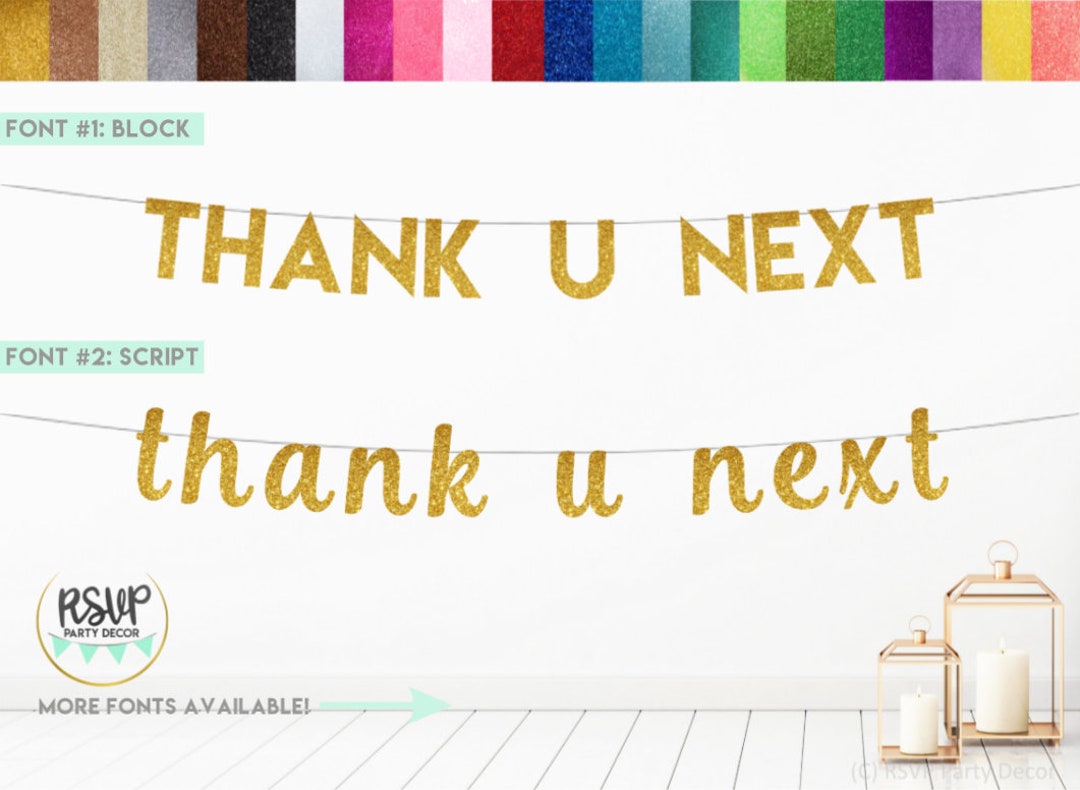 Thank U Next Banner, Divorce Banner, Divorce Party Decorations, I Do I ...