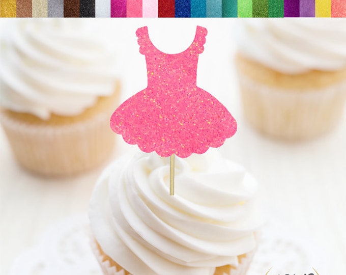 Tutus Cupcake Topper, Princess Cupcake Topper, Baby Ballerina Shower ...