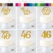 Forty Six Cake Topper, 46 Cake Topper, Fortysix Cake Topper, Forty-six ...