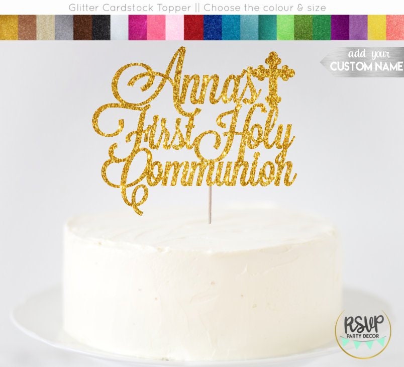 First Communion Cake Toppers