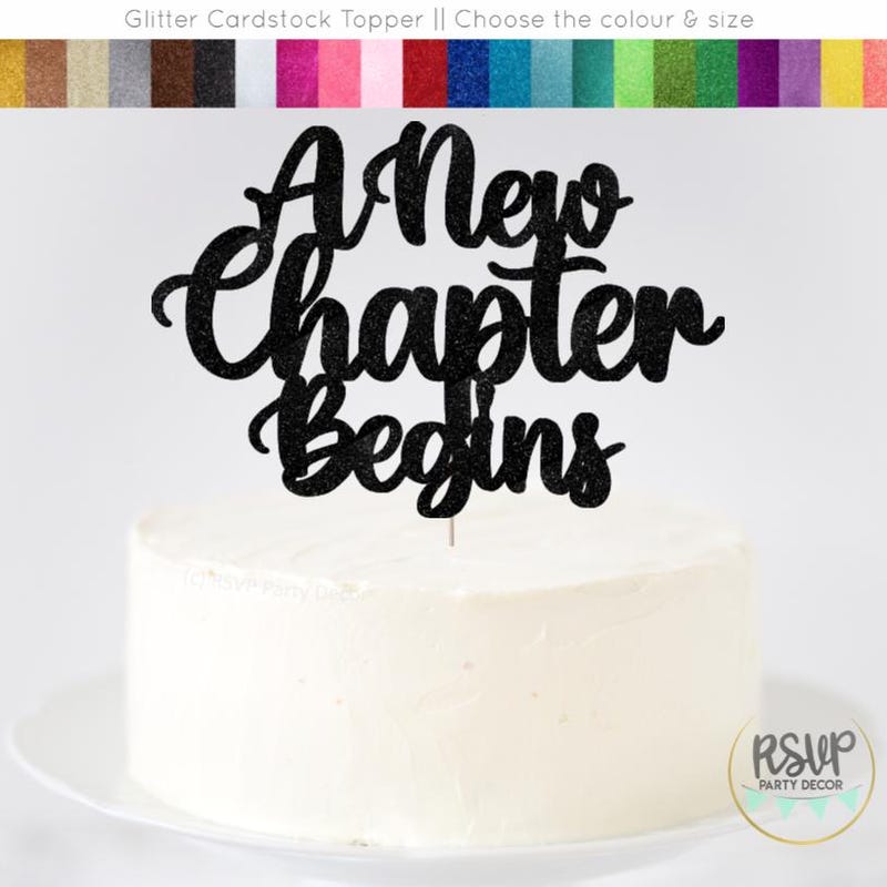A New Chapter Cake Topper - Etsy