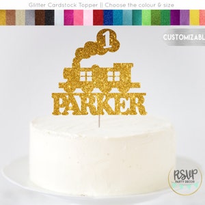 Custom Train Cake Topper, Train Party Decor, Train Themed Birthday ...