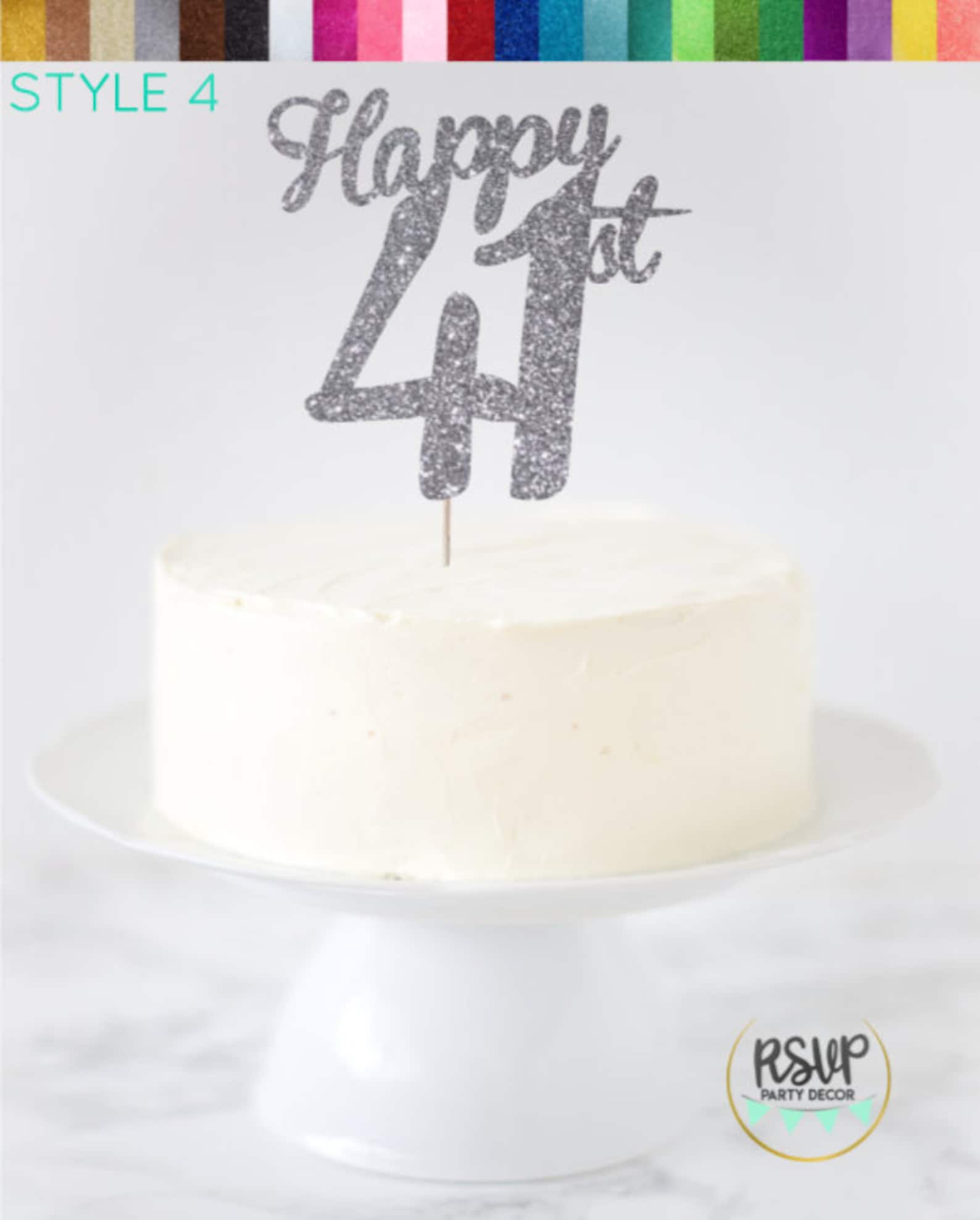 Forty One Cake Topper 41 Cake Topper Fortyone Cake Topper - Etsy