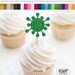Virus Cupcake Toppers, Microbe Food Picks, Science Themed Party ...