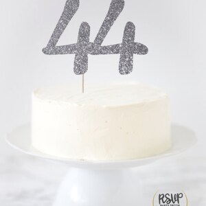 Forty Four Cake Topper, 44 Cake Topper, Fortyfour Cake Topper, Happy ...