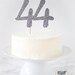 Forty Four Cake Topper, 44 Cake Topper, Fortyfour Cake Topper, Happy ...