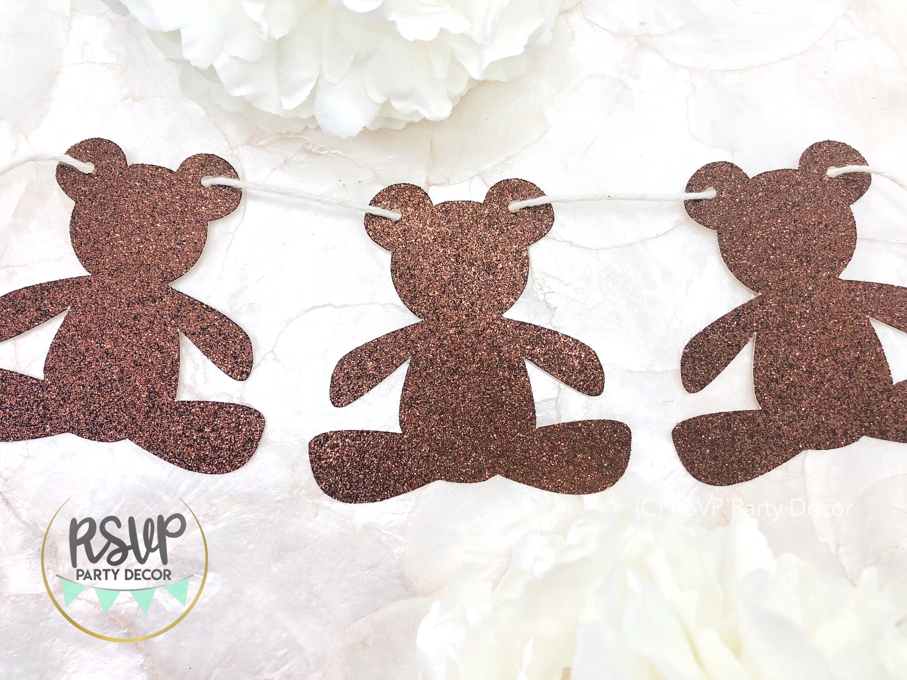 Teddy Bear Garland, Teddy Bear Banner, Baby Shower Banner, Gender ...