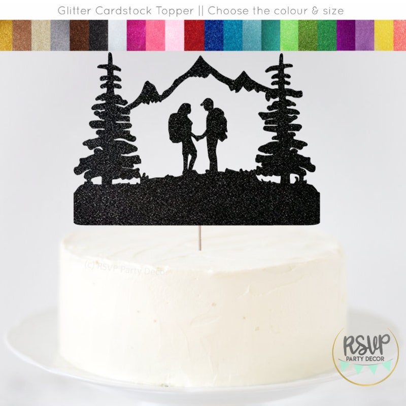 Hiking Cake Topper - Etsy UK