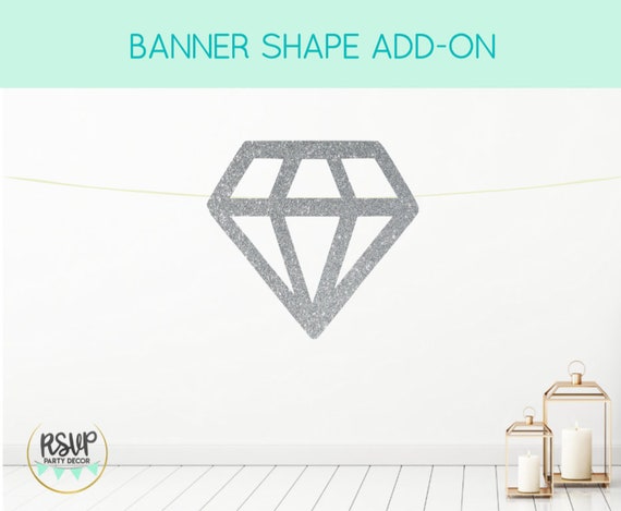 Diamond // Banner Shape Add-On by RSVP Parties and Events | Catch My Party